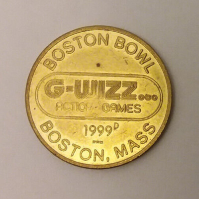 Boston Bowl G-Wizz Action Games Boston, MA 1999 Arcade Token 24mm | eBay