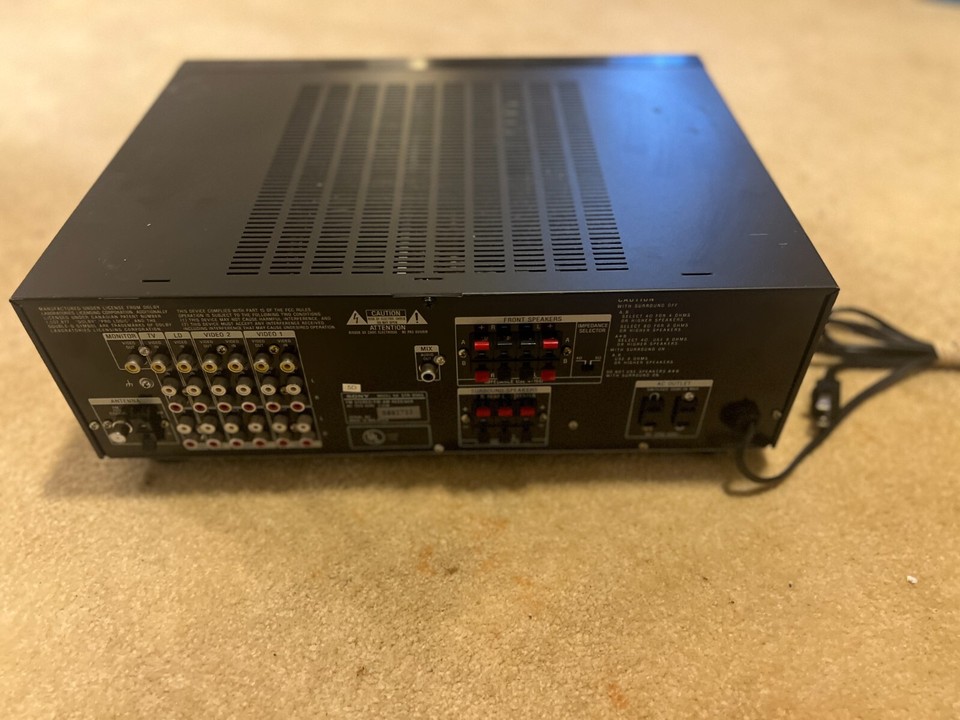 TESTED! Sony STR-D965 AV/FM/AM Control Receiver, Digital DTS Surround ...