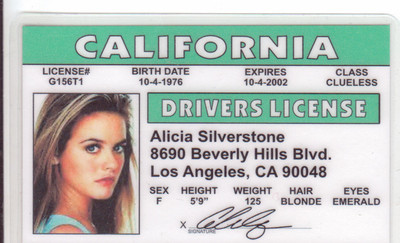 Alicia Silverstone of the film Batman & Robin played Batgir Drivers ...