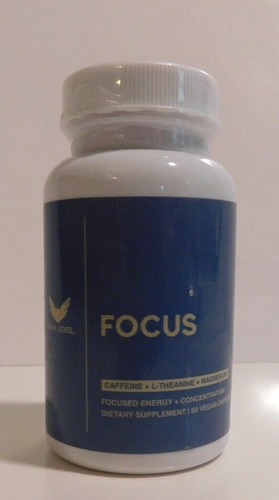 High Level Focus Focused Energy & Concentration 60 Capsules Exp 04/2026 ...