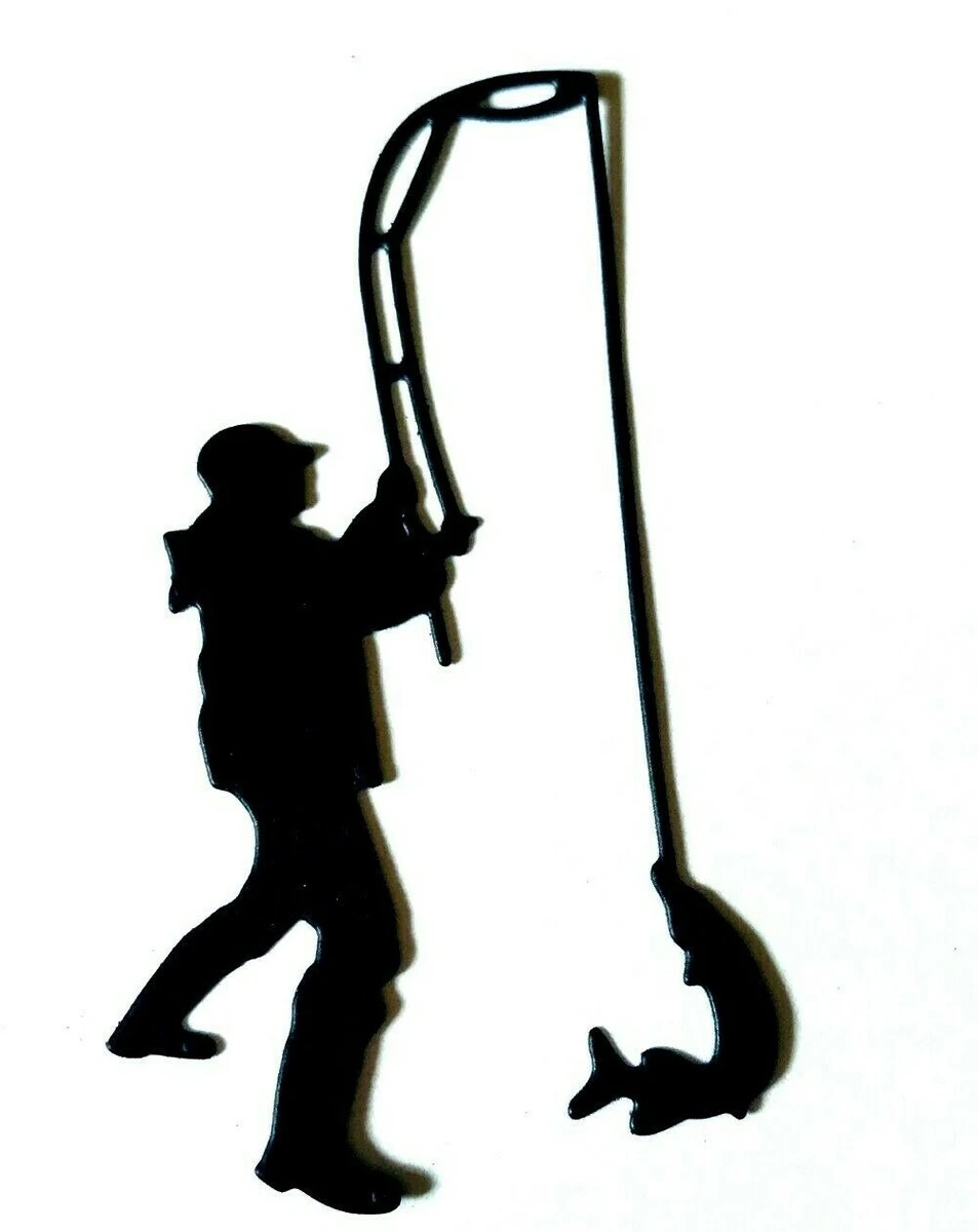 Bent Fishing Rod Silhouette