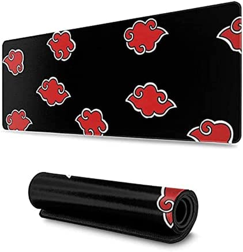 Itachi Akatsuki Mouse Pad Gaming Large Anime Cute Big Black and Red ...