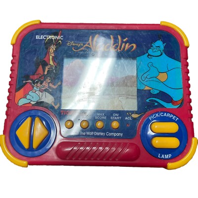 Rare HTF Vintage 1990 Tiger Electronics Disney's Aladdin Handheld Game ...