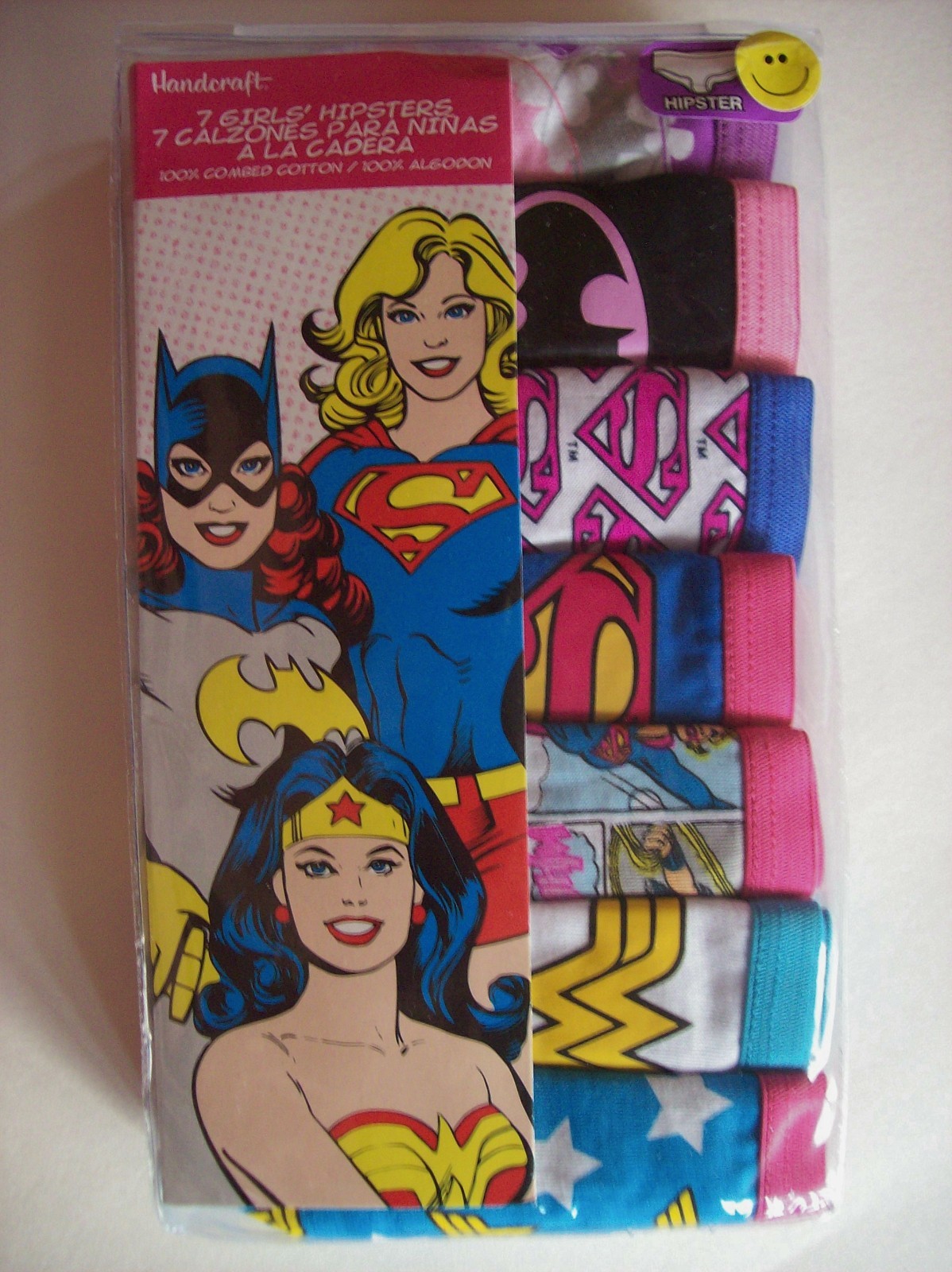 DC Comics Underwear Underpants 7 Pr Hipster Pk Girls 4 6 8 Batgirl ...