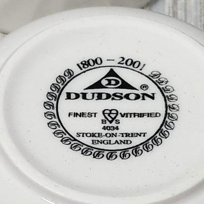 Dudson Vitrified Coffee Stoke on Trent England Cups/Mugs White BS 4034 ...