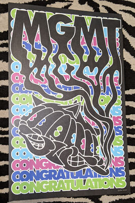 Promo Poster - MGMT - Congratulations SONY/COLUMBIA NM/EX Original nice ...