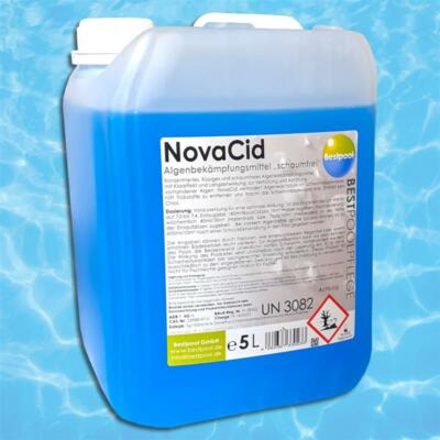 Pool Anti Algen 5L NovaCid Algenbekämpfungsmittel schaumfrei ...