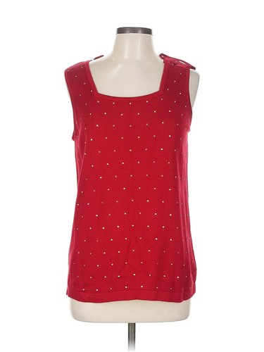 Kasper Women Red Sleeveless Top L | eBay