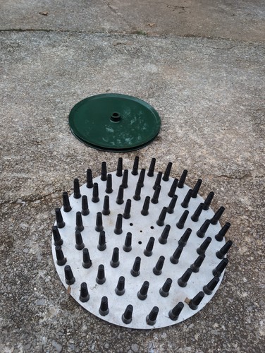 Planet Whizbang Poultry Plucker Feather Plate w/ Fingers + 16" Pulley ...