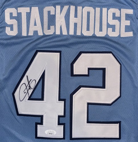 Jerry Stackhouse Signed Autographed North Carolina Tar Heels Jersey JSA ...