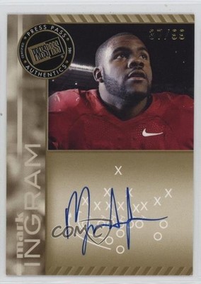 2011 Press Pass Signings Gold /99 Mark Ingram #PPS-MI Rookie Auto RC | eBay