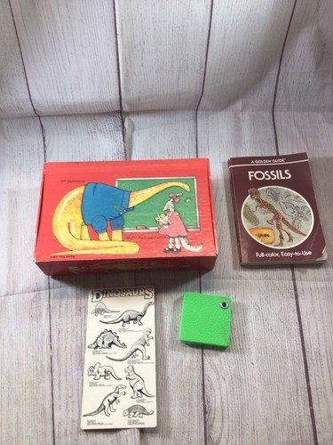 Vintage 1970s Dinosaur Cardboard Pencil Box Plus Extras | eBay