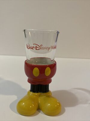 Walt Disney World Souvenir Mickey Legs, Shot Glass Top – Ceramic and ...