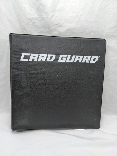 Black Card Guard 3 Ring Trading Card Binder With 56 Toploading Pages | eBay