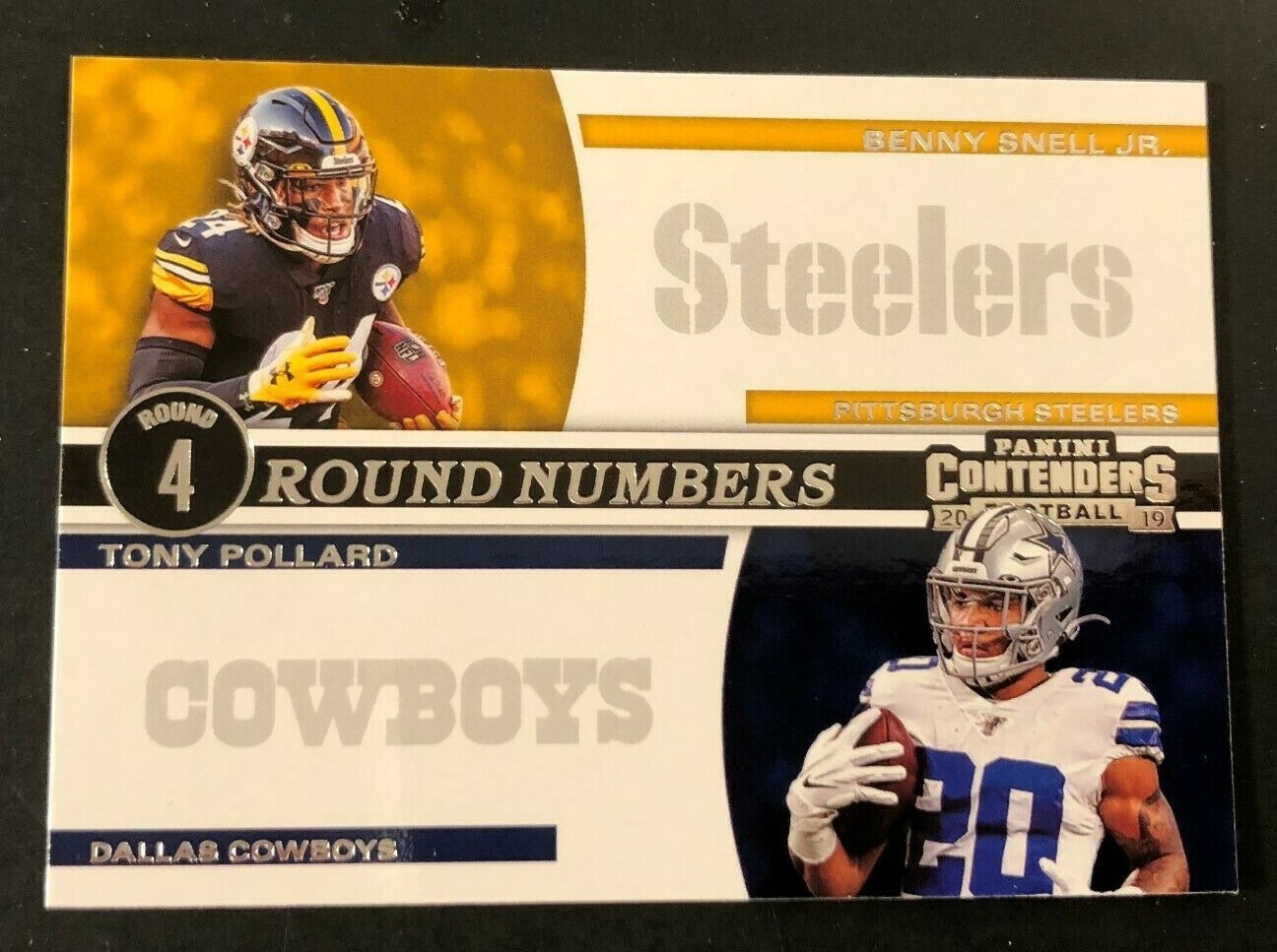 2019 Panini Contenders - Round Numbers Tony Pollard, Benny Snell Jr. # ...