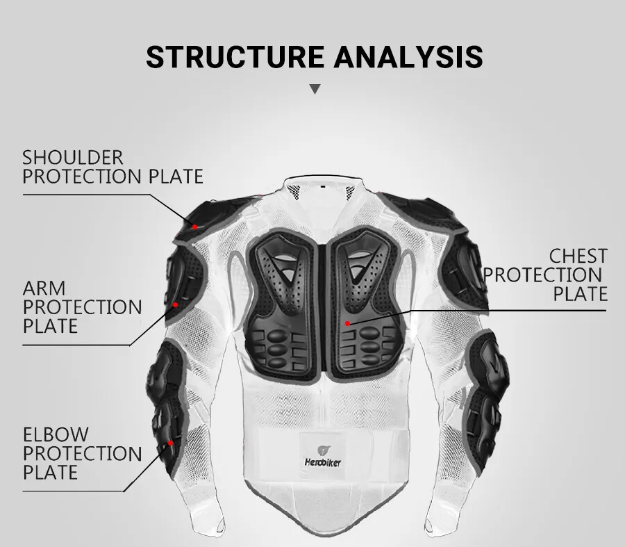 Motorcycle Armor Body Protection Motorcycle Jacket Men Moto Body ...