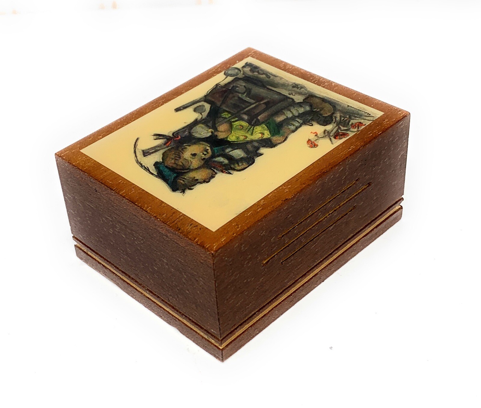Vintage Hummel Lacquered Wood Music Box "Love Is a Many Splendored ...