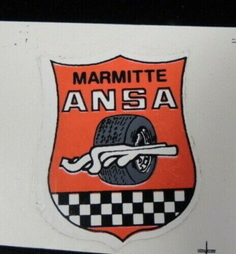 ANSA 4 Sticker Decal Set for Tail Pipe Exhaust Ferrari Maserati Alfa ...