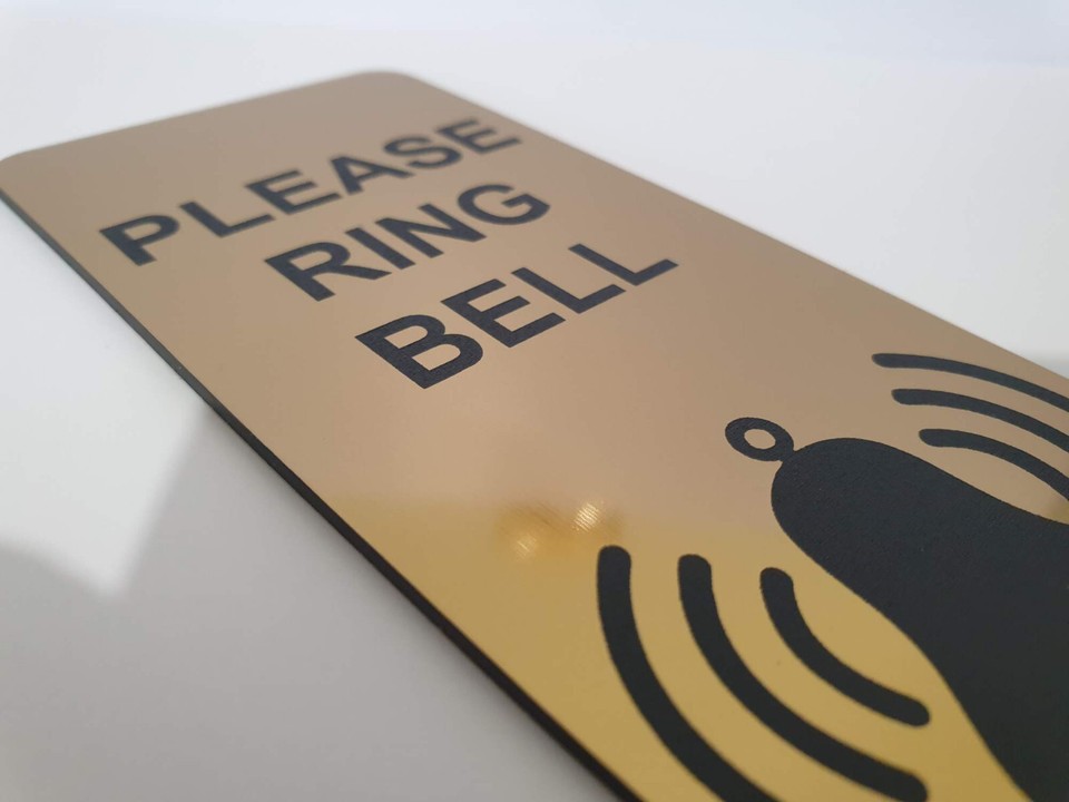 Please Ring Bell Sign Plaque Door Doorbell Ding Dong Buzzer Chime | eBay