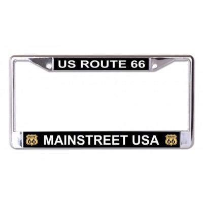 US ROUTE 66 MAINSTREET USA USA MADE LICENSE PLATE FRAME | eBay