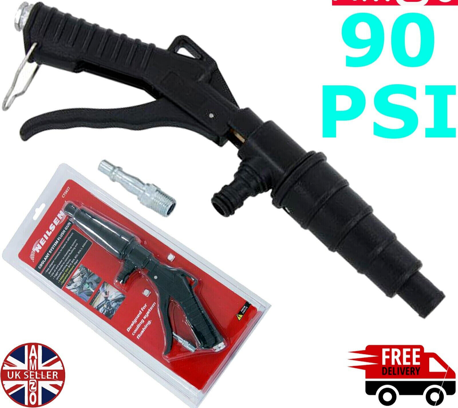 Flushing Gun For Coolant System Air Powered Cooling System Cleaning ...