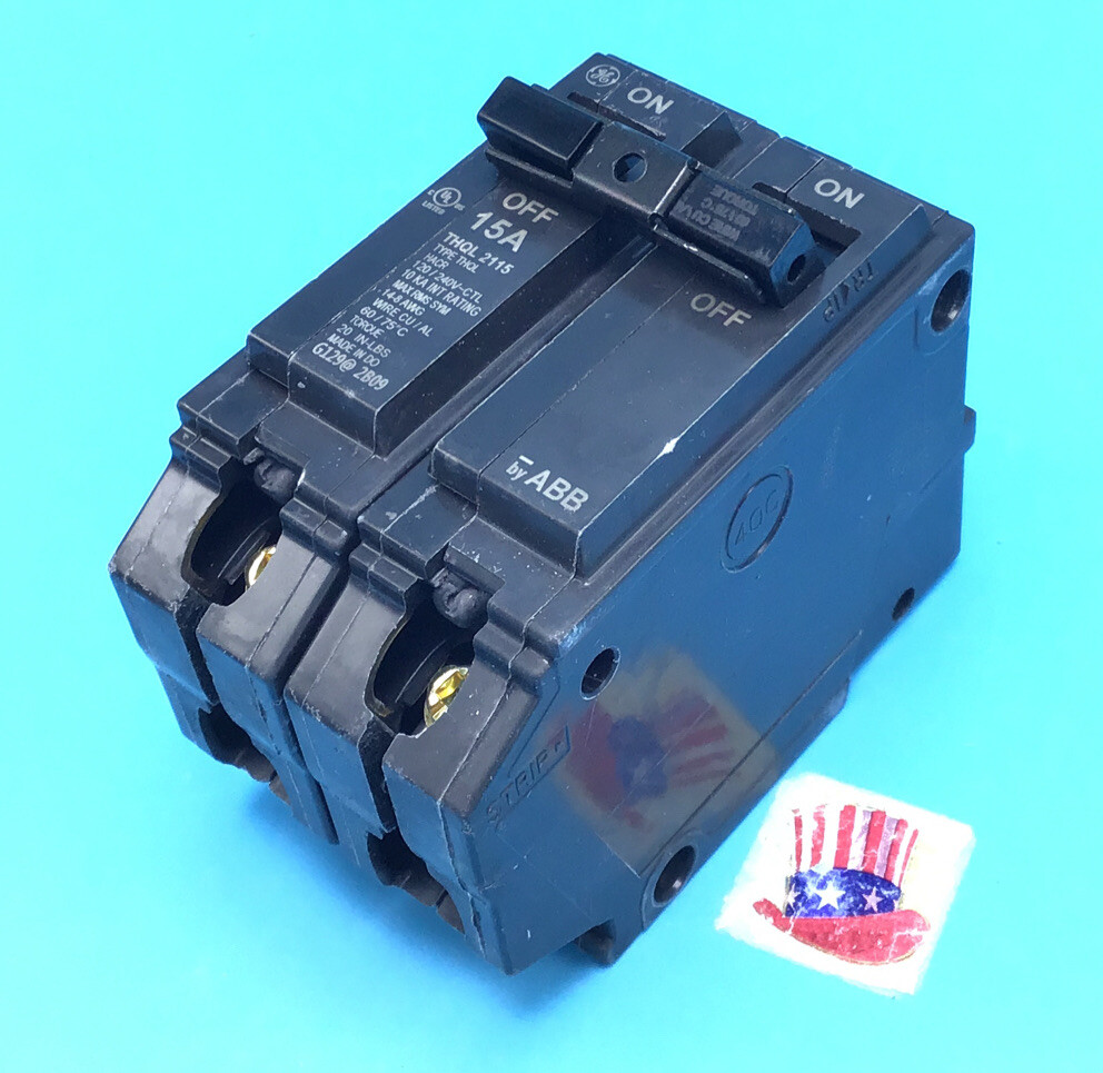 New Circuit Breaker GE THQL2115 15 Amp 2 Pole 120/240v Type THQL | eBay