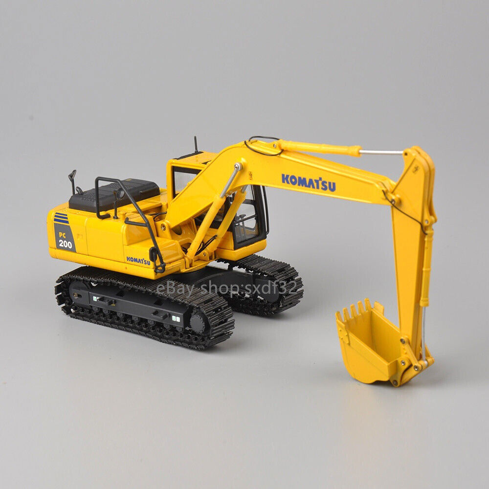 1/50 Komatsu PC200 Excavator Vehicle Model Alloy Diecast Construction ...