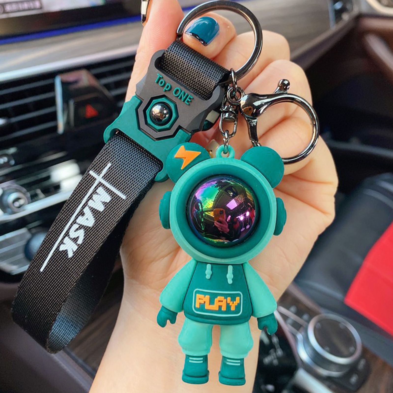 Key Chain Cartoon Decorate Bag Charm Accessories Bear Doll Keychain Pvc ...