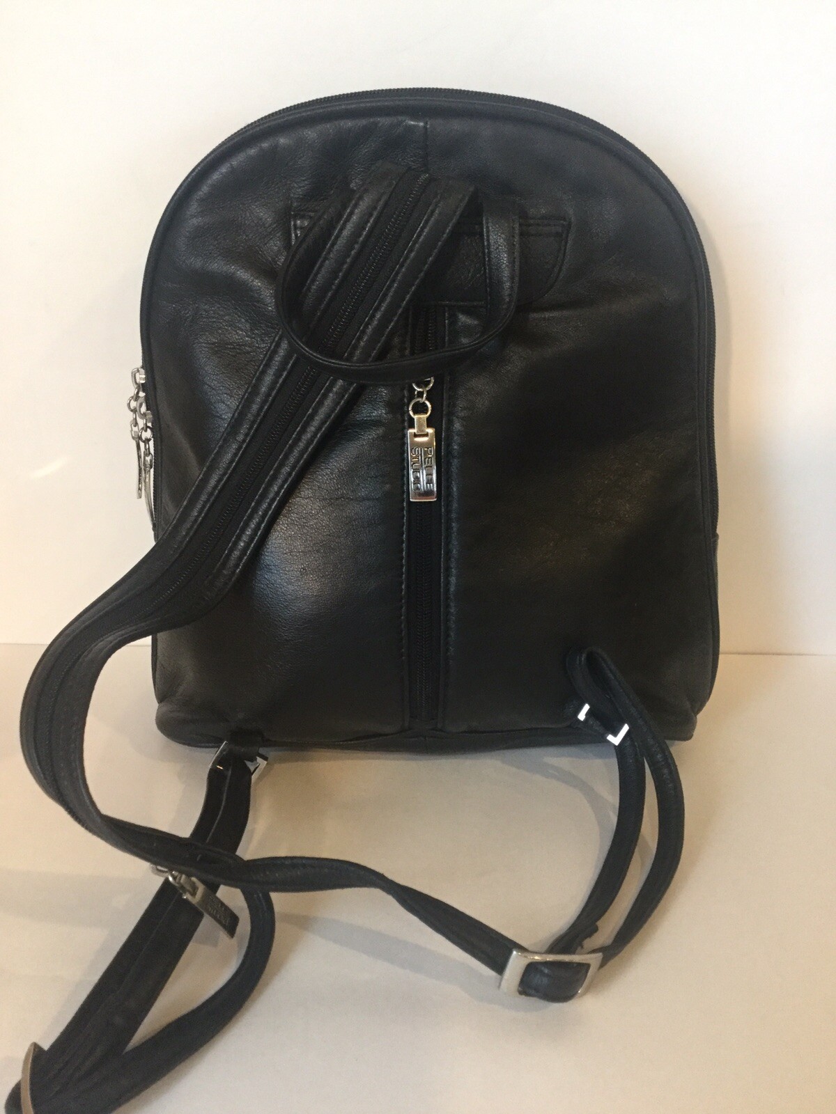 Wilsons Leather pelle Studio Backpack Purse Black Lea… - Gem