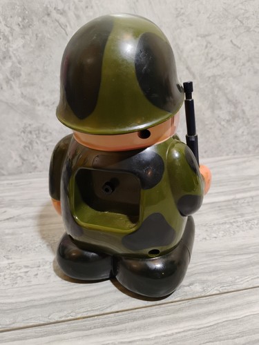 Vtg 1980s Telstar Mr. General Drill Sargent Army Soldier Alarm Clock ...