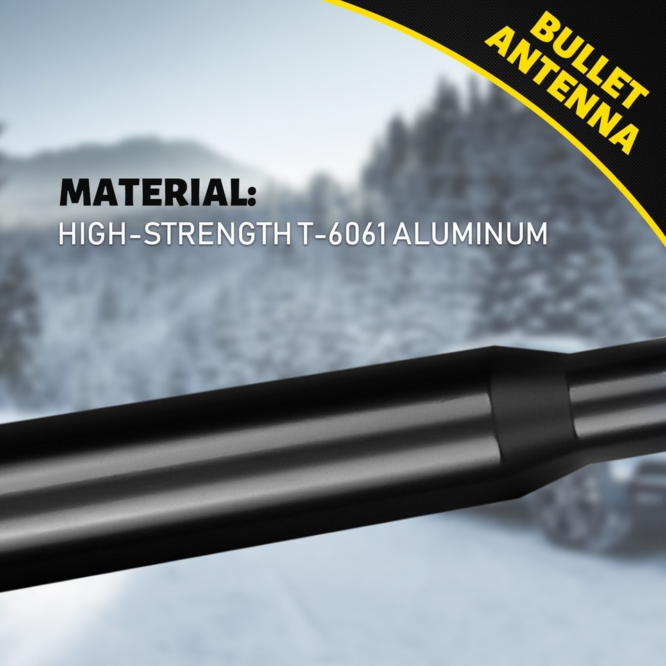 5.3 Inch Black Red Car Bullet Antenna For Chevrolet Silverado ...