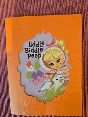 Liddle Kiddle STORYBOOK BIDDLE Bo PEEP doll CARTOON BOOKLET HTF SCROLL ...
