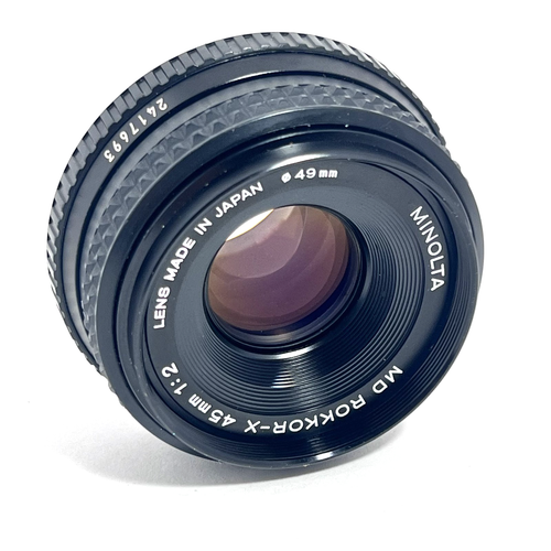 Minolta MD Rokkor-X 45mm f/2 Pancake Lens for Minolta MC/MD Mount ...