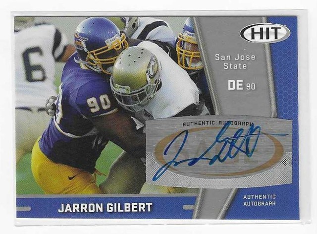 2009 SAGE Hit - Autographs #A106 Jarron Gilbert (AU, RC) for sale ...