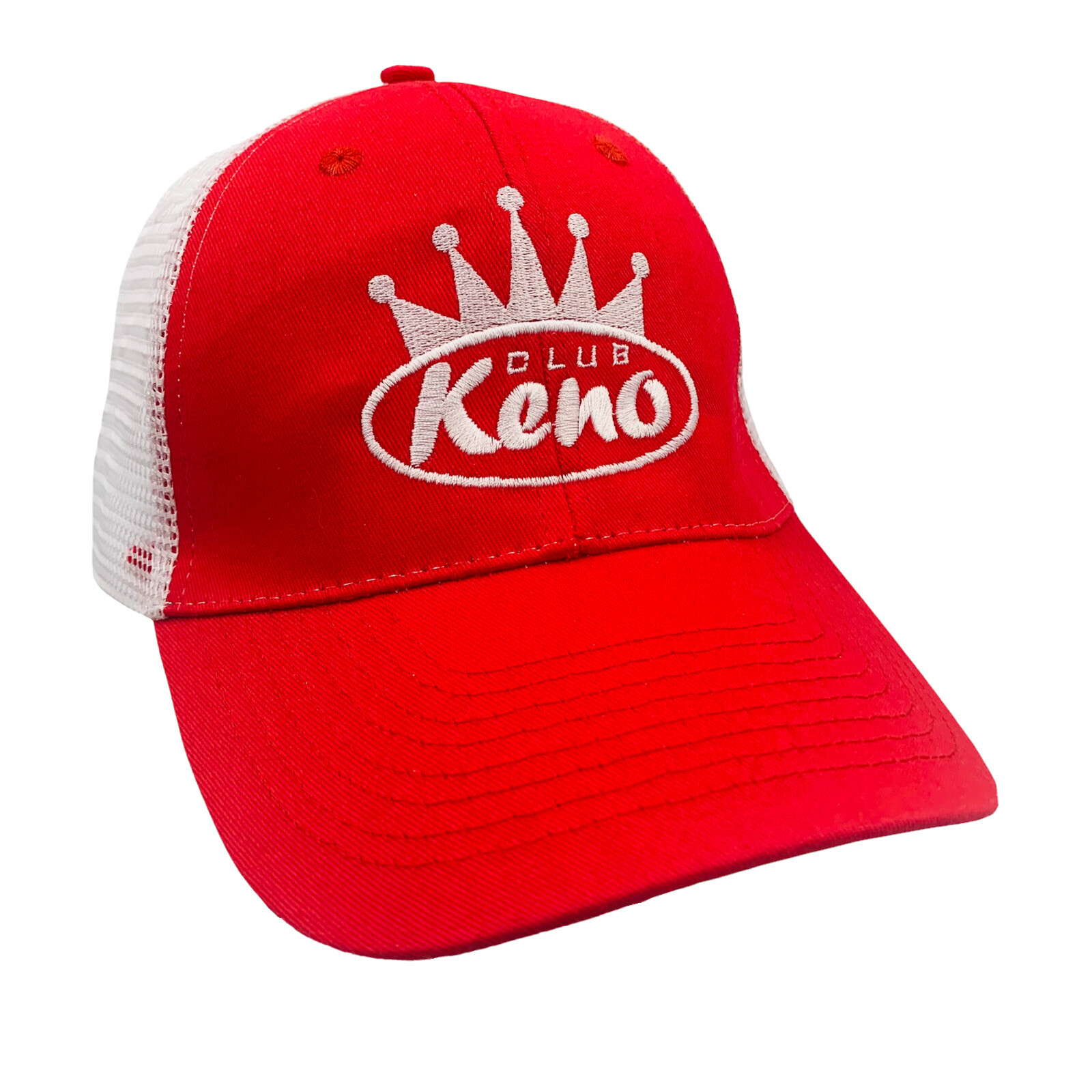 CLUB KENO Lottery Trucker Hat Ball Cap ADJUSTABLE Mesh Back Embroidered ...