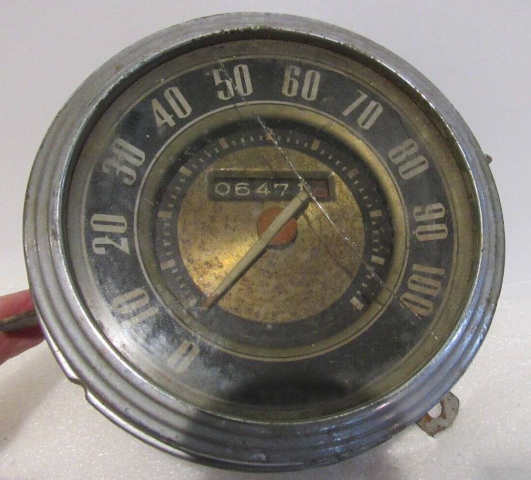 Vintage 1946 Ford Car Speedometer Odometer Glass Face Original USA Made ...