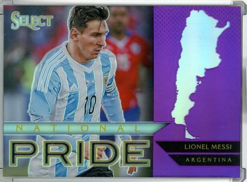 2015-16 Panini Select Soccer Lionel Messi /99National Pride/Purple/#2 ...