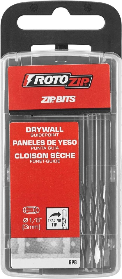 RotoZip 1/8-Inch Drywall Guidepoint Cutting Bits (8/16/50 Pack ...