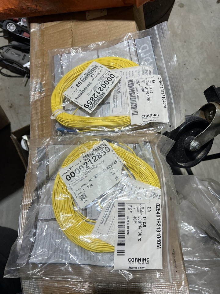 Corning Cable Systems Gold Fiber Optic Cable | eBay