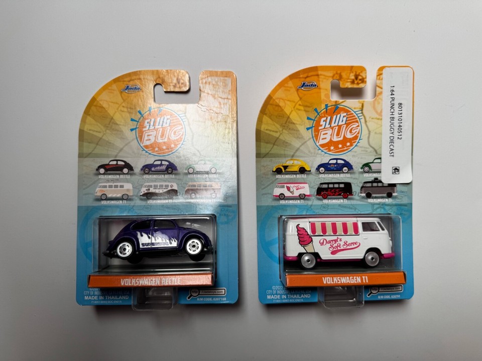 Slug Bug and Punch Buggy Lot of 6 by Jada, VW Beetle and T1 | eBay