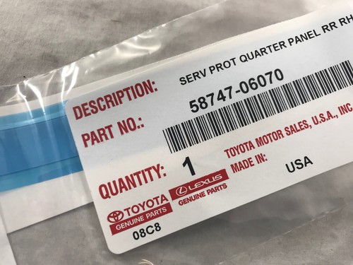 Toyota OEM 2012-2014 Camry Quarter Panel Protector Right Passenger ...