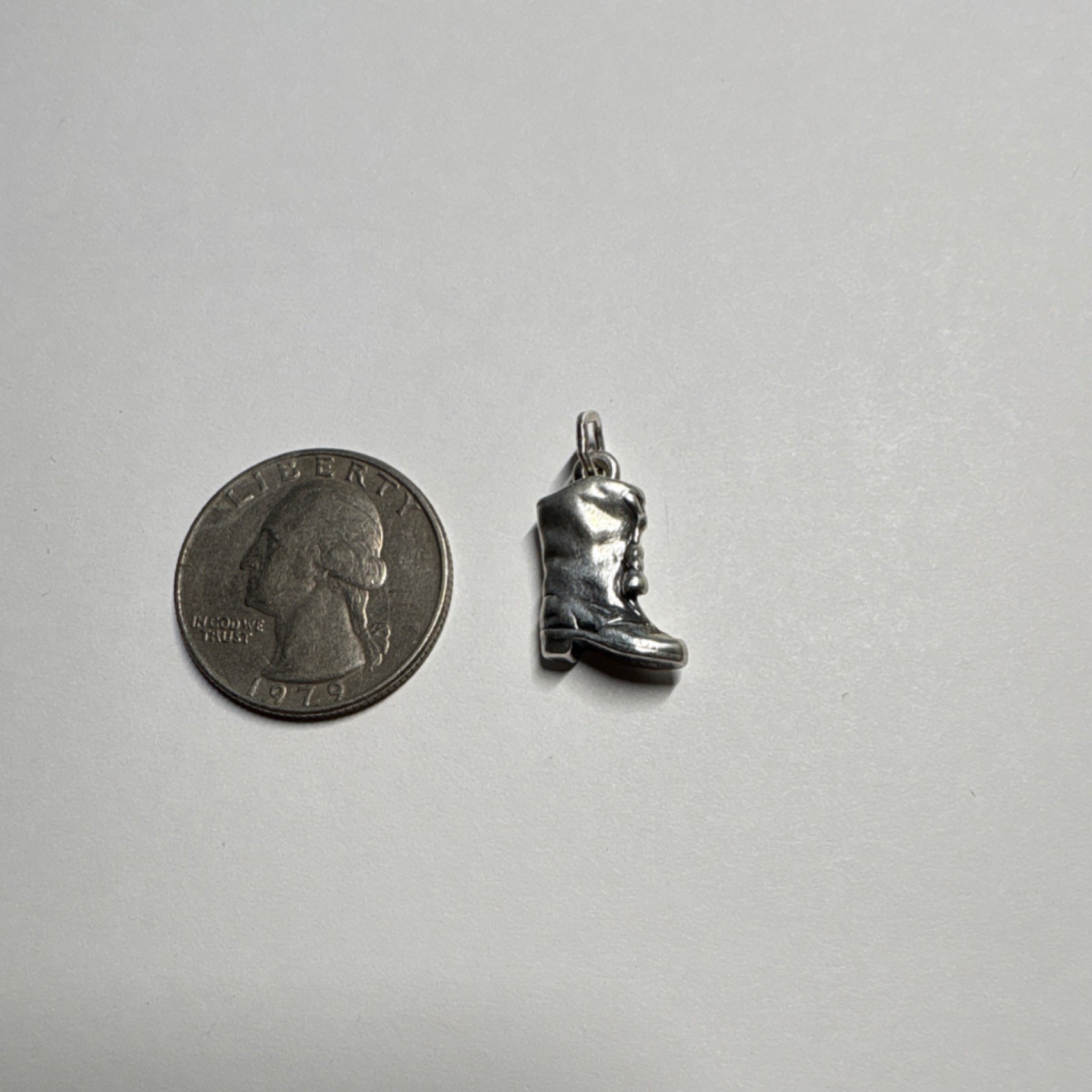 Retired James Avery Drill Team Boot Charm - Gem