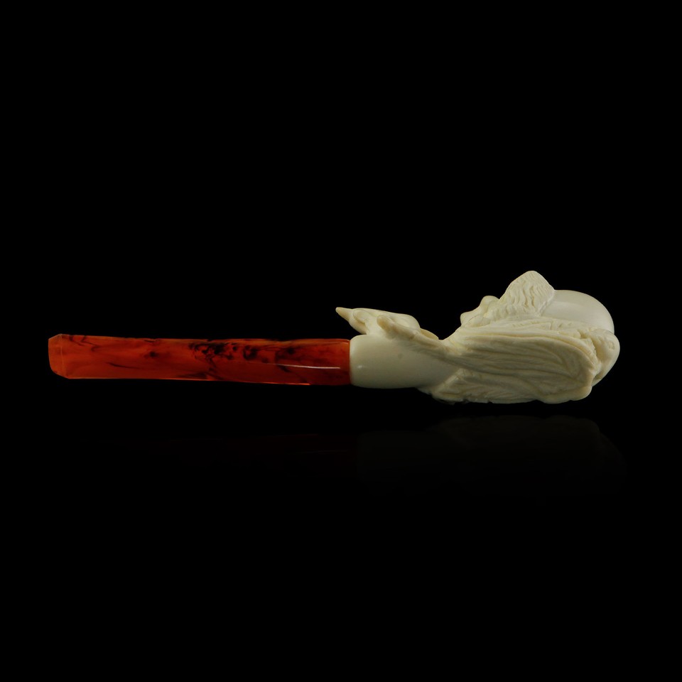 Naked Mermaid and Dolphin Meerschaum Pipe smoking tobacco pfeife with ...