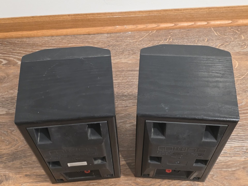 Mission 731 2-Way Reflex Bookshelf Speakers 25-75 Watts 8 Ohms - Pair Black | eBay