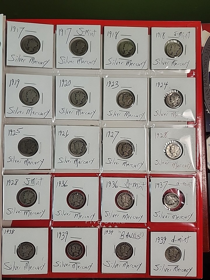 Lot of 20 Mercury Dimes Mixed Dates 90% Silver LOW Dates | eBay