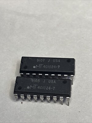 Pair Micron Technology MT4C1024-7 1MB DRAM IC Chip 18-Pin @CPUCX | eBay