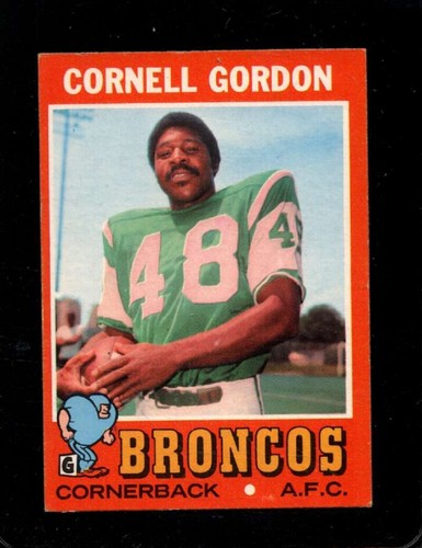 1971 TOPPS #256 CORNELL GORDON VG+ BRONCOS *X54403 | eBay
