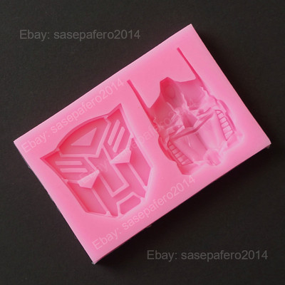 Transformers silicone mold 2 cavities for fondant, chocolate, clay ...