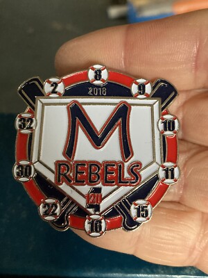 M rebels baseball Lapel Pin EUC K539 | eBay