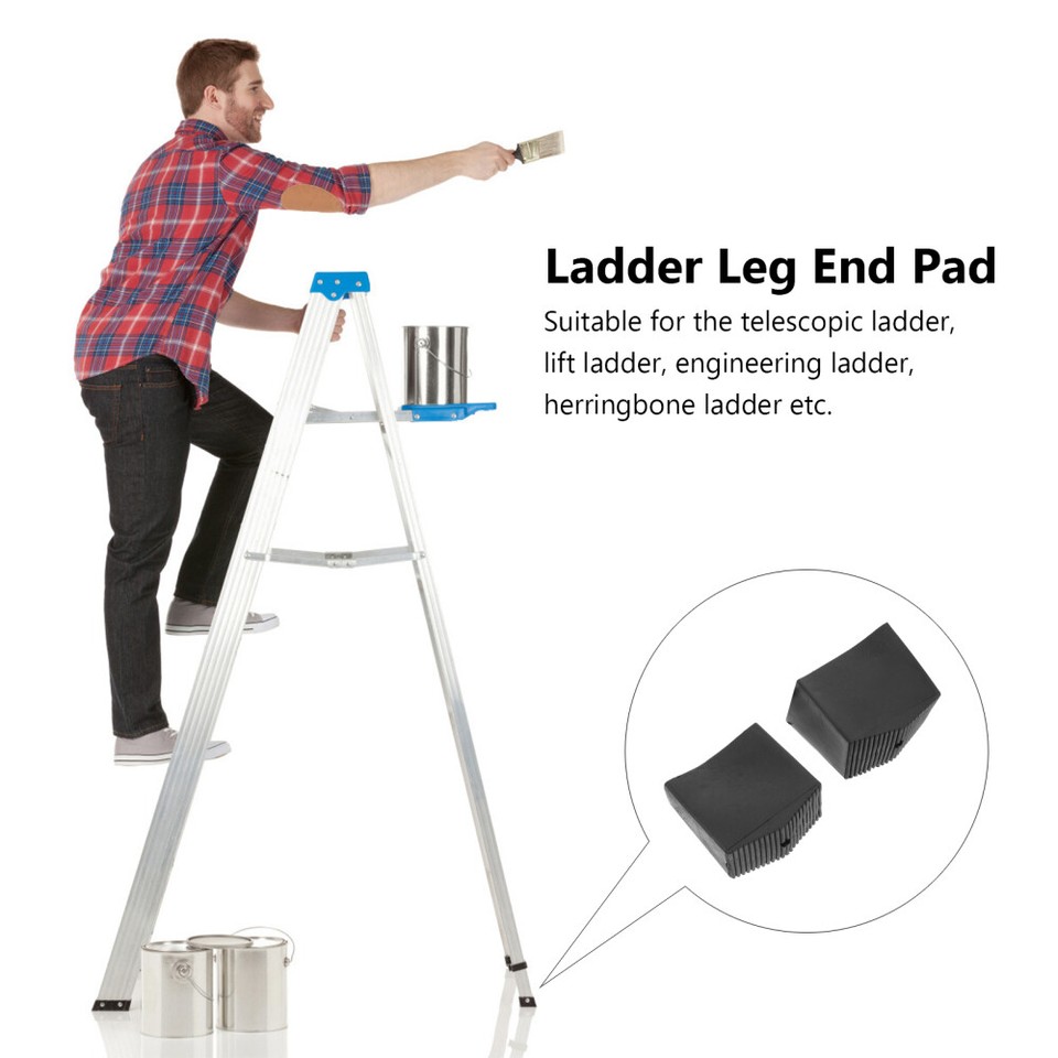 2 Pcs Extension Ladder Covers Folding Feet Anti-scratch Pads Parts | eBay
